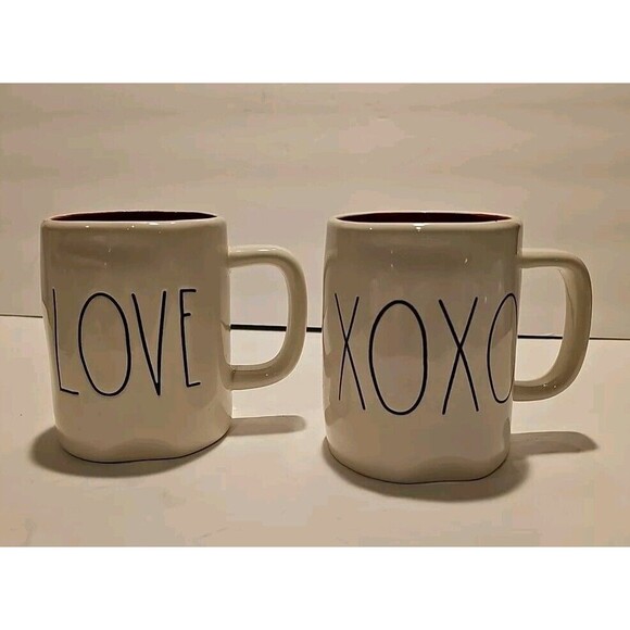 Rae Dunn | Kitchen | Rae Dunn Xoxo Love Mug Set Of 2 Ceramic Valentines ...